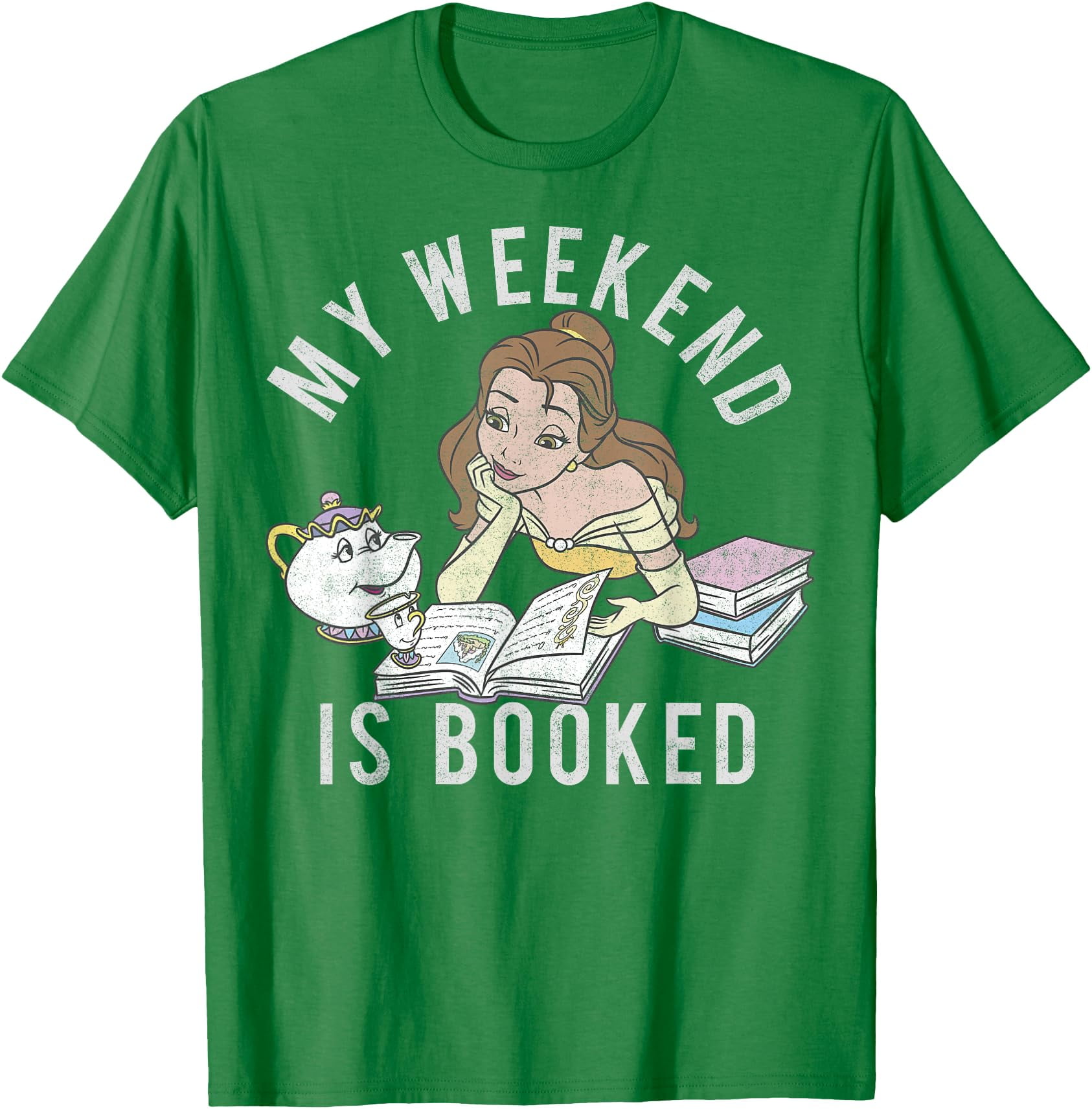 Beauty And The Beast Belle My Weekend Is Booked DTG Print Unisex T ...