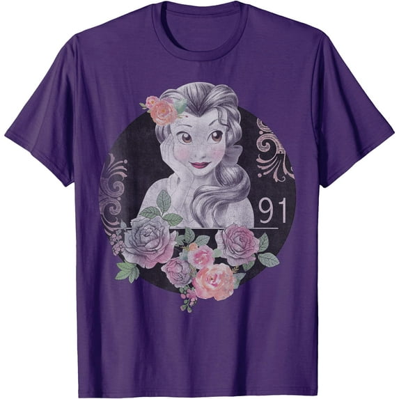Beauty And The Beast Belle Vintage Collage DTG Print Unisex T-Shirt ...