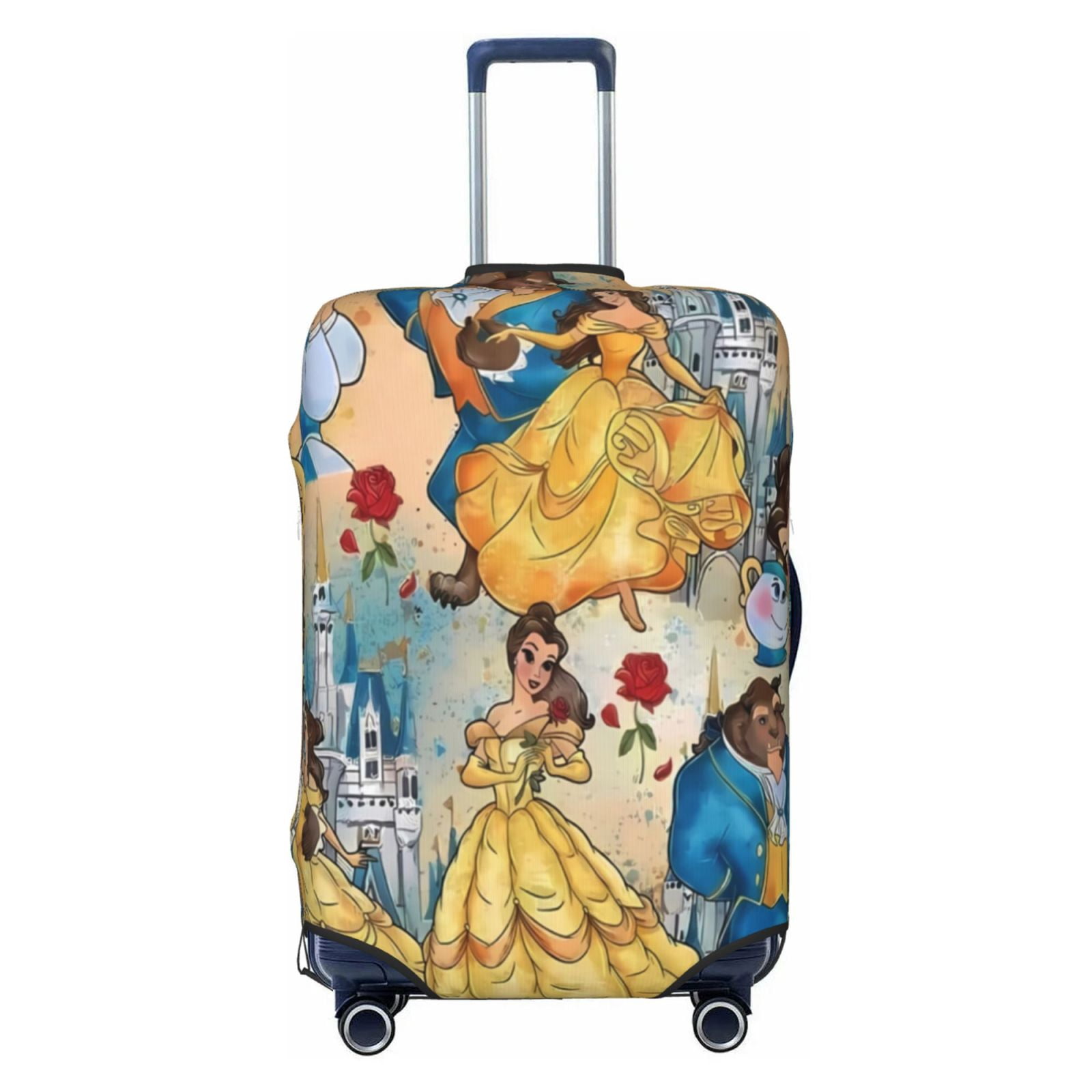 Beauty And The Beast Luggage Cover Elastic Washable Stretch Double ...