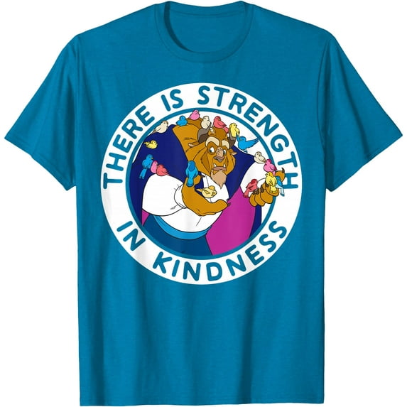 Beauty And The Beast Strength In Kindness DTG Print Unisex T-Shirt ...