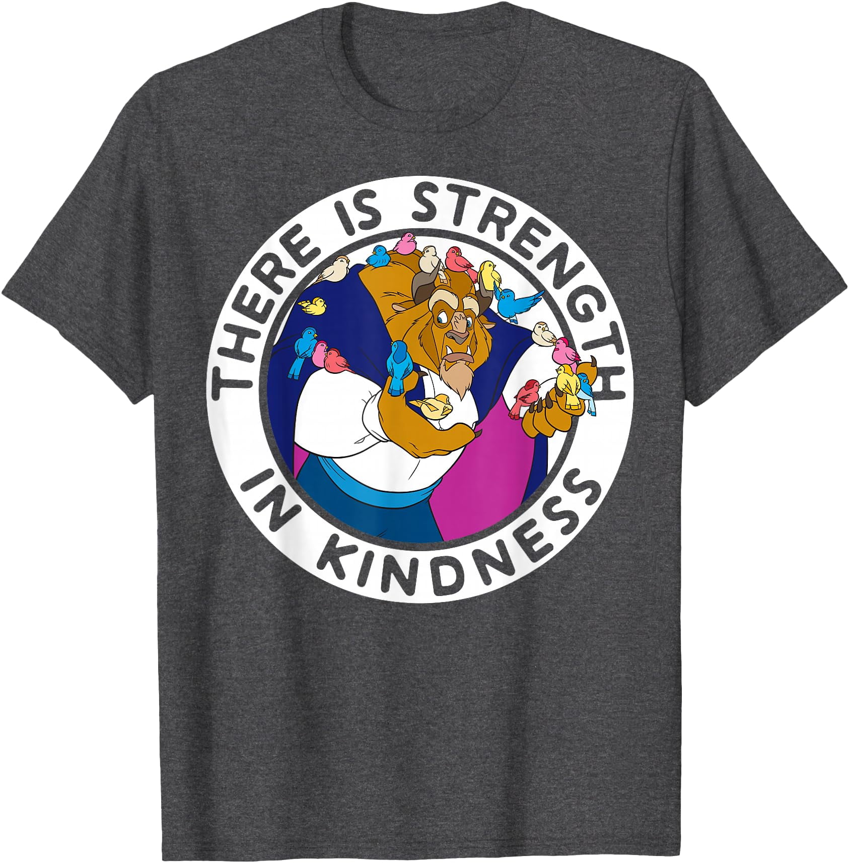 Beauty And The Beast Strength In Kindness DTG Print Unisex T-Shirt ...