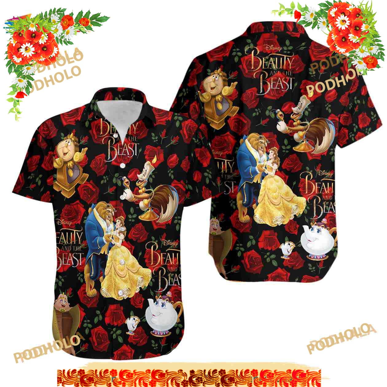 Beauty And The Beast Summer Shirt - Walmart.com