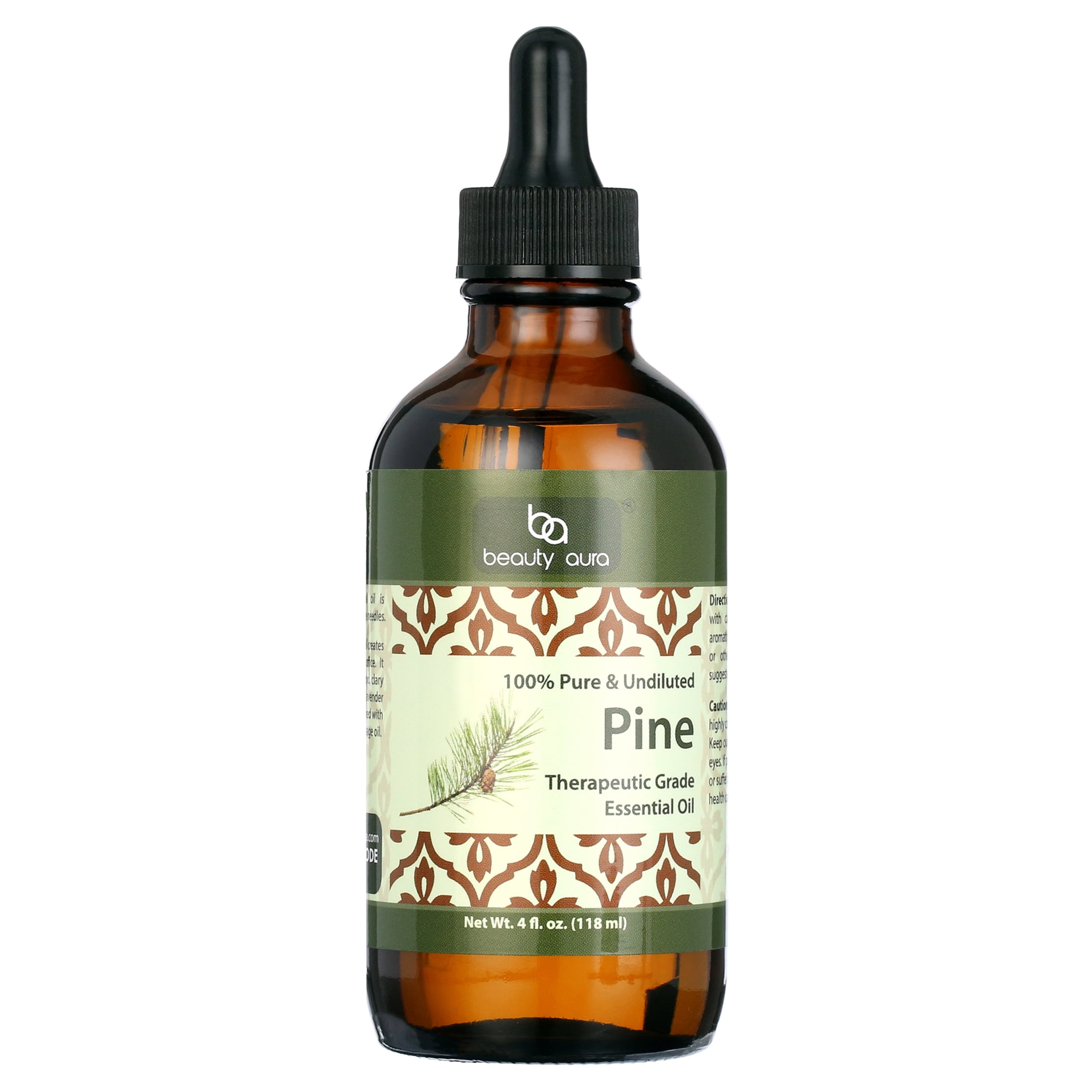 Beauty Aura 100% Pure Therapeutic Grade Pine Essential Oil, 4 Oz ...