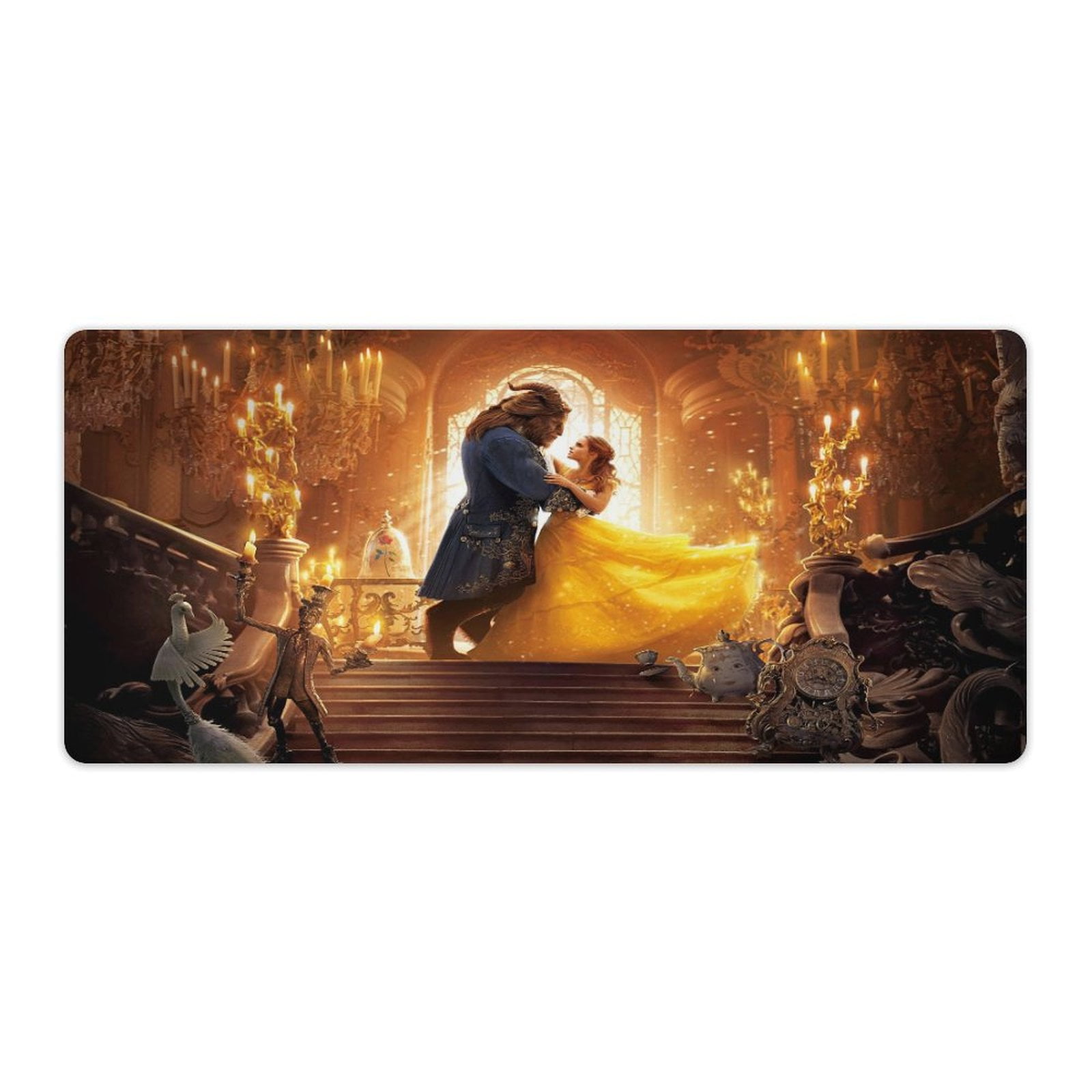 Beauty And The Beast Desk Pad Mouse Pad, Large Gaming Mouse Mat with ...