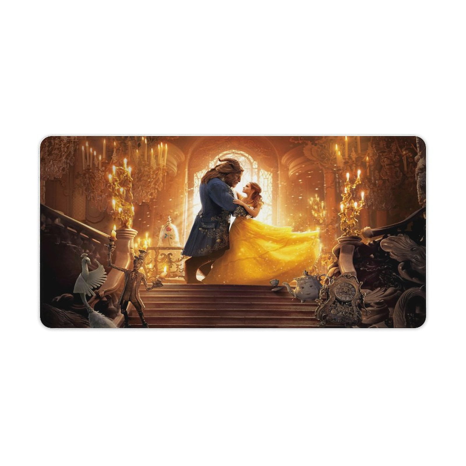 Beauty And The Beast Desk Pad Mouse Pad, Large Gaming Mouse Mat with ...