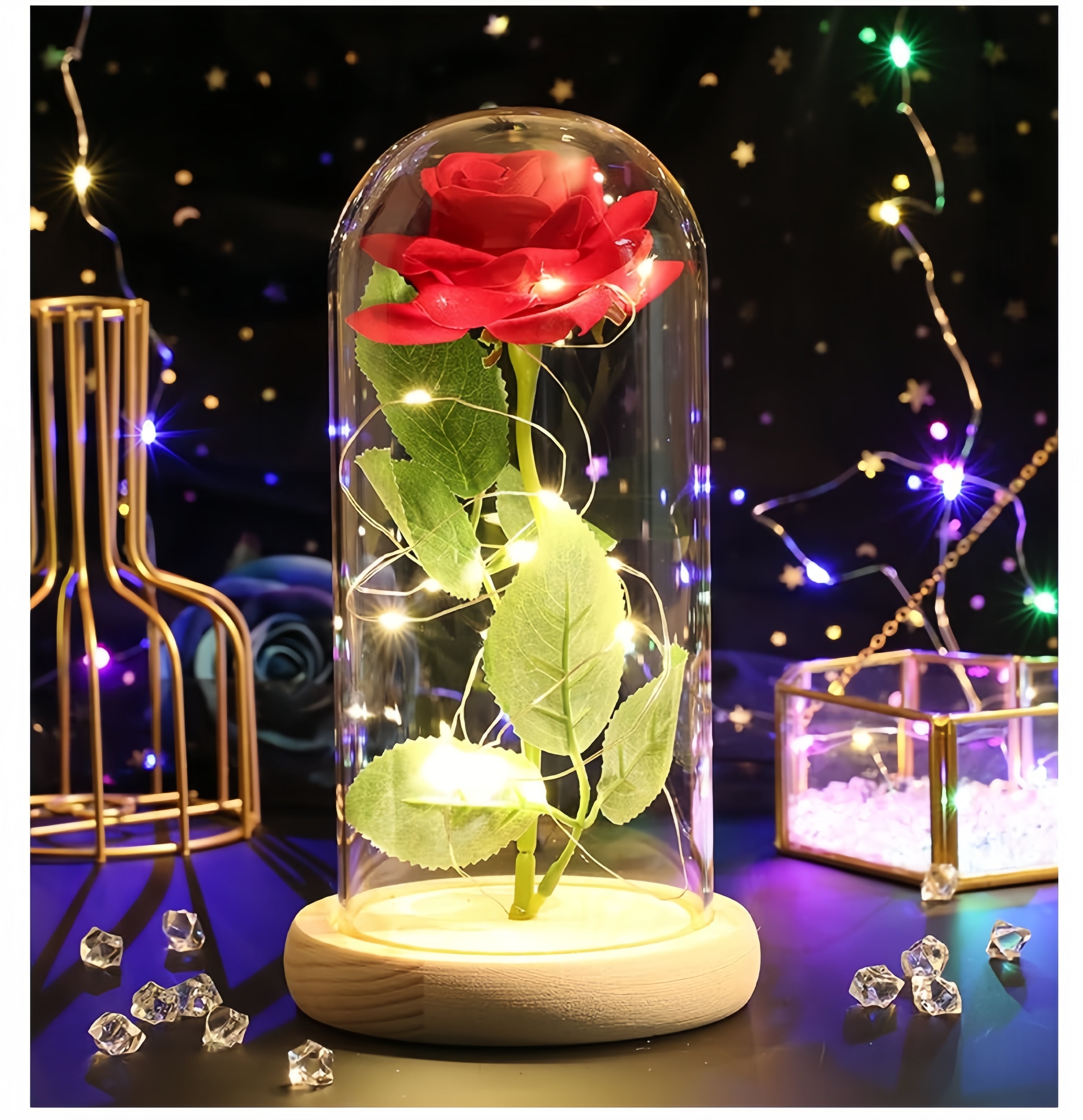 Valentines Day Gifts for Women, Birthday Gifts for Mom, Light Up Rose ...
