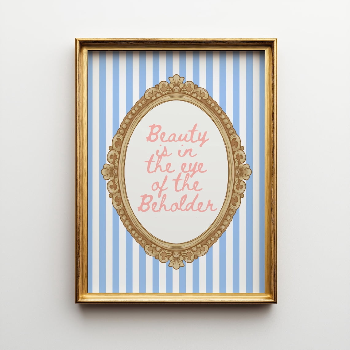Beauty Beholder Scripture Print, Modern Christian Wall Art Unframed ...