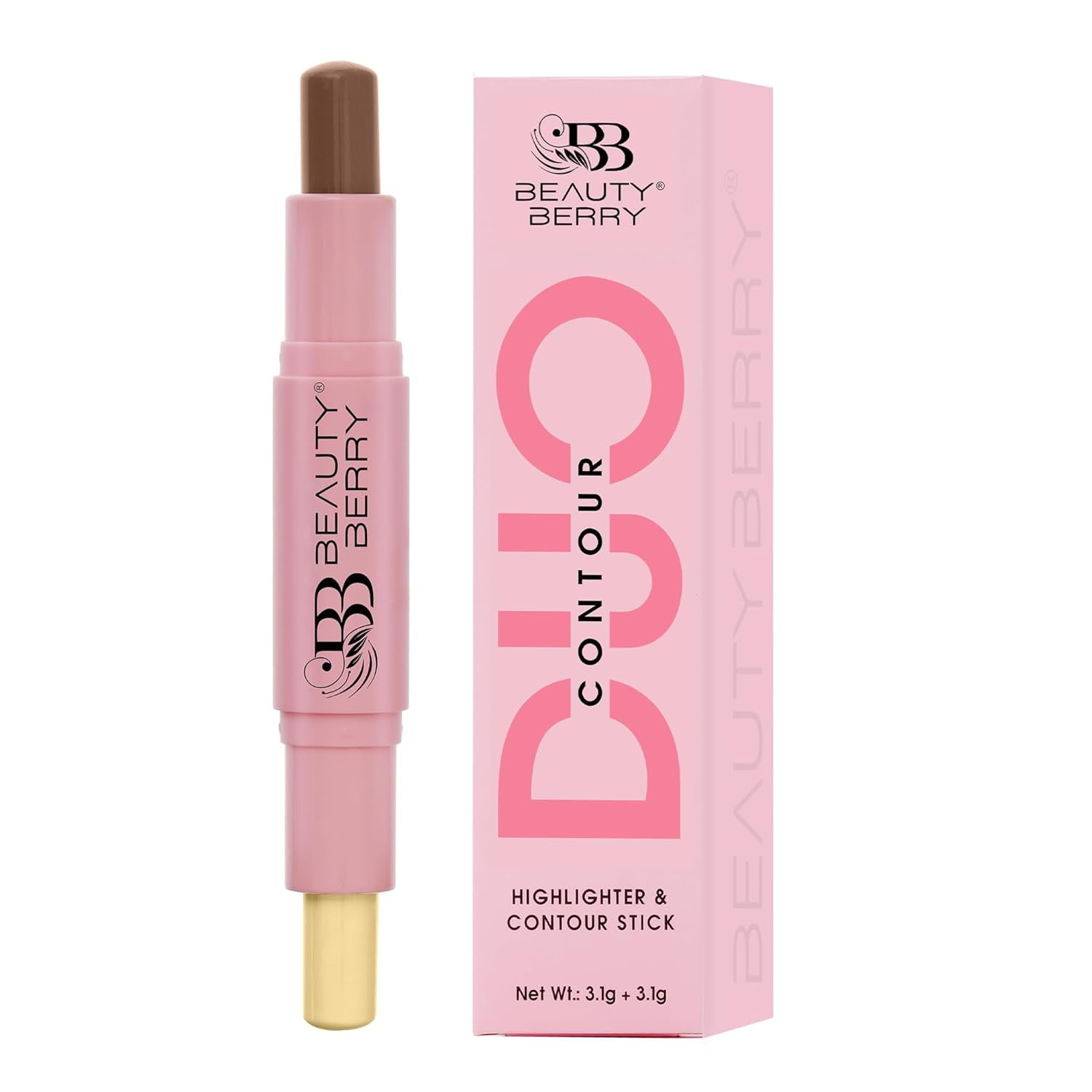 Beauty Berry Duo Contour and Highlighter Stick Creamy Texture ...