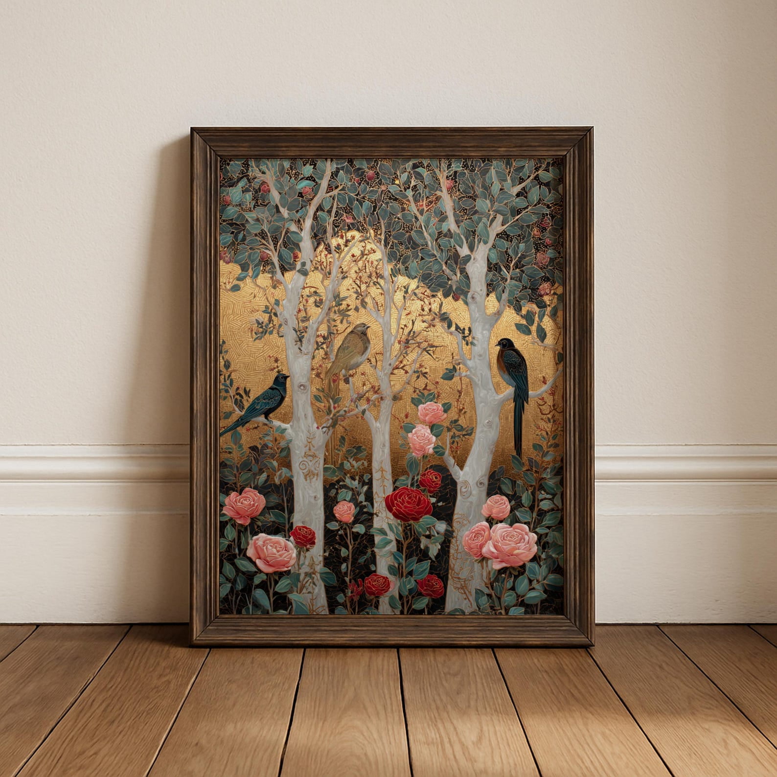 Beauty Birds on Trees Wall Art Poster Wall Art Decor 16x24 UNFRAMED ...
