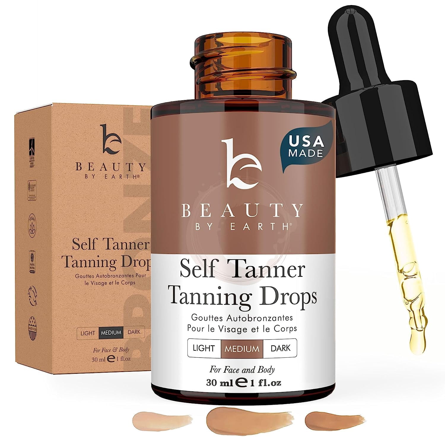 Self Tanning Drops - USA Made with Natural & Organic Ingredients ...
