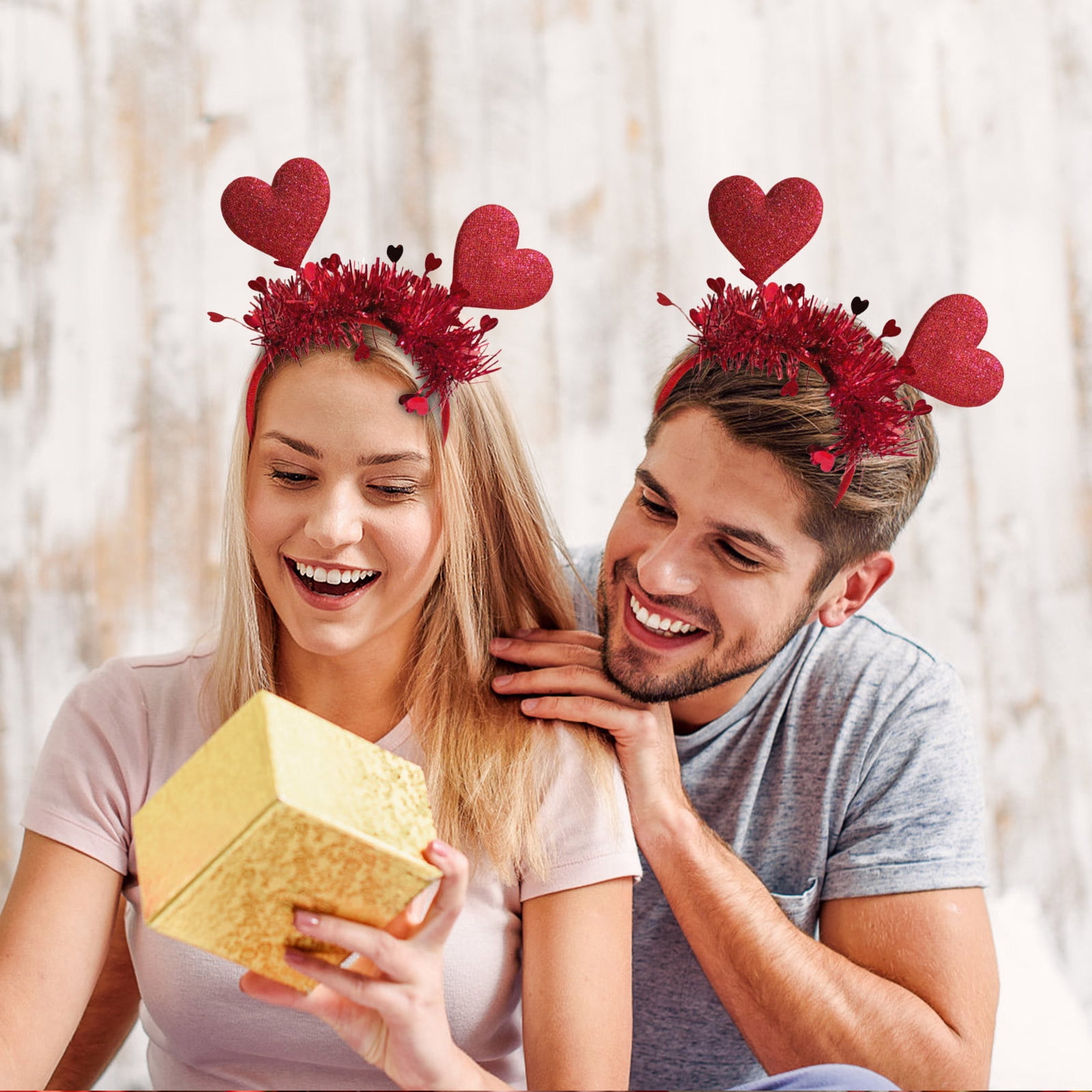 Clearance Under $10 Valentine Headbands For Women Red Hearts Sequin ...