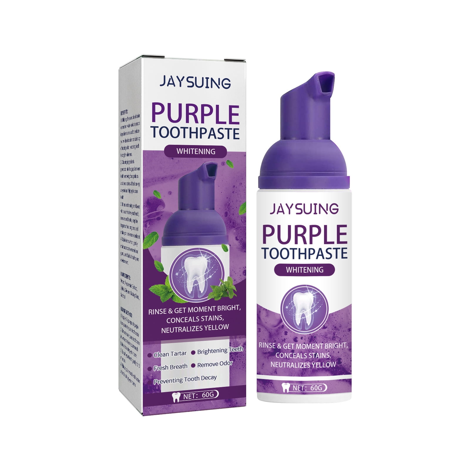 Beauty Clearance Purple Toothpaste For Teeth Whitening, Purple ...
