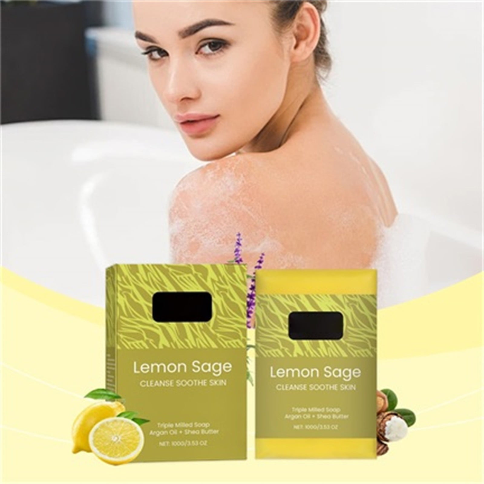 Beauty Clearance Under $10 Lemon Bath Soap For Body Cleansing ...