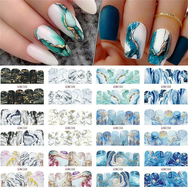 Beauty Clearance Under $10 Manicure Watermark Stickers Full Of Marbled ...