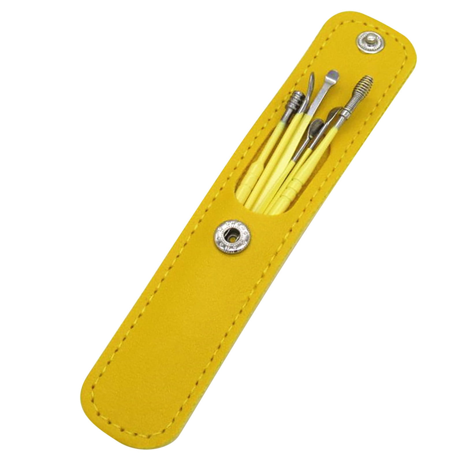 Portable Earwax Removal Kit 6 PCS Steel Ear Pick Earwax Cleaning Tool ...