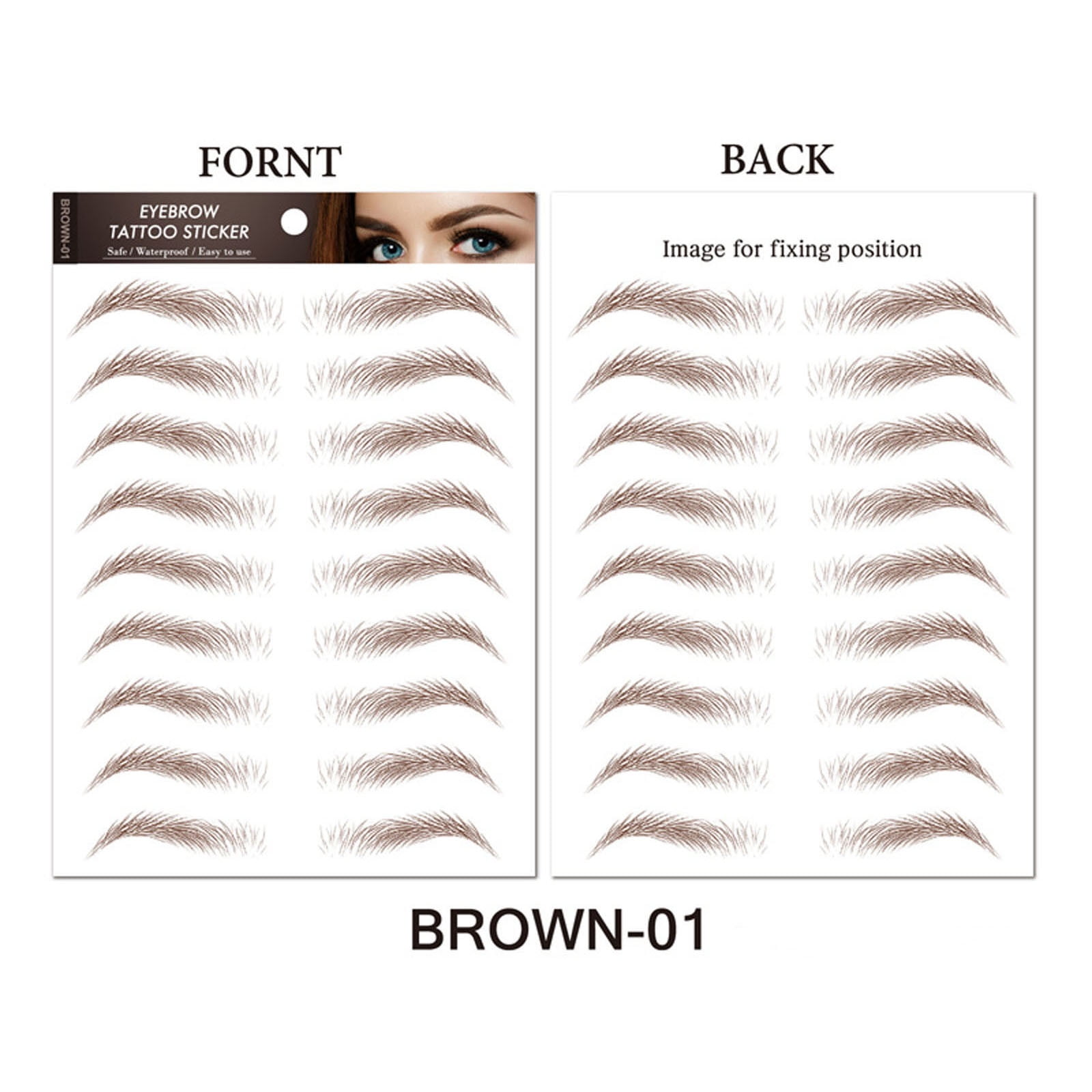Beauty Clearance Under $10 Simulated Waterproofed Eyebrow Stickers ...