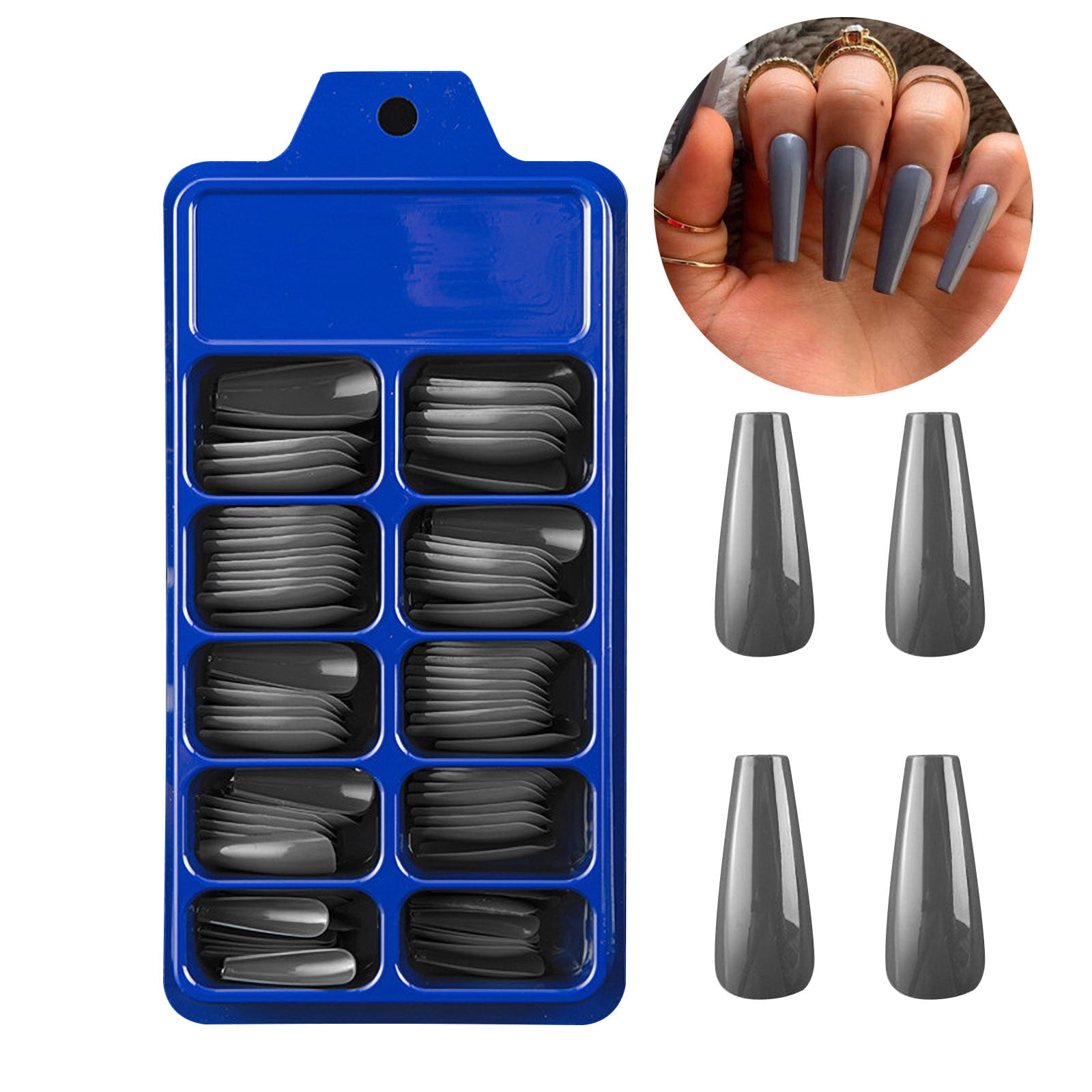 Beauty Clearance Under $15 100Pc Coffin Ballerina Matte Artificial ...