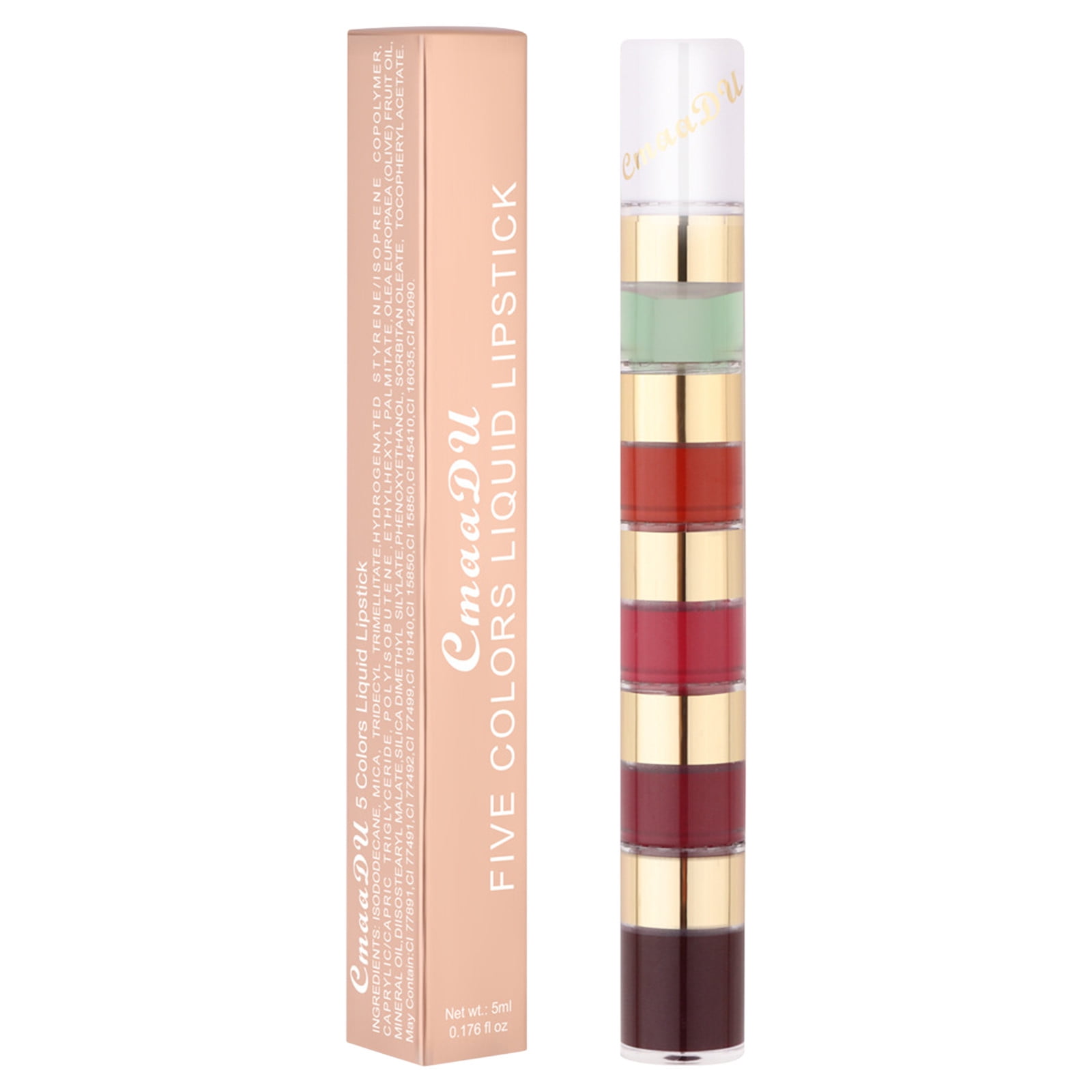 Beauty Clearance Under $15 5 Colors Liquid Matte Lipstick Kit Lipstick ...