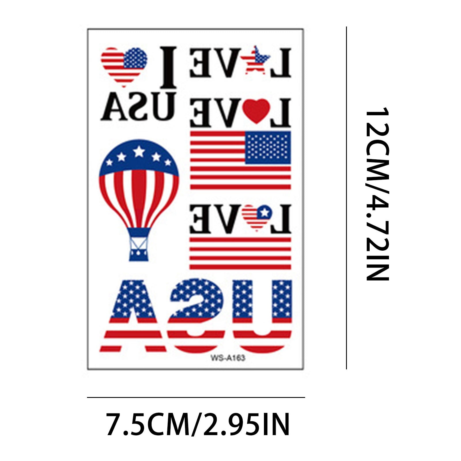 Beauty Clearance Under $15 American Flag Sticker Independence Day ...