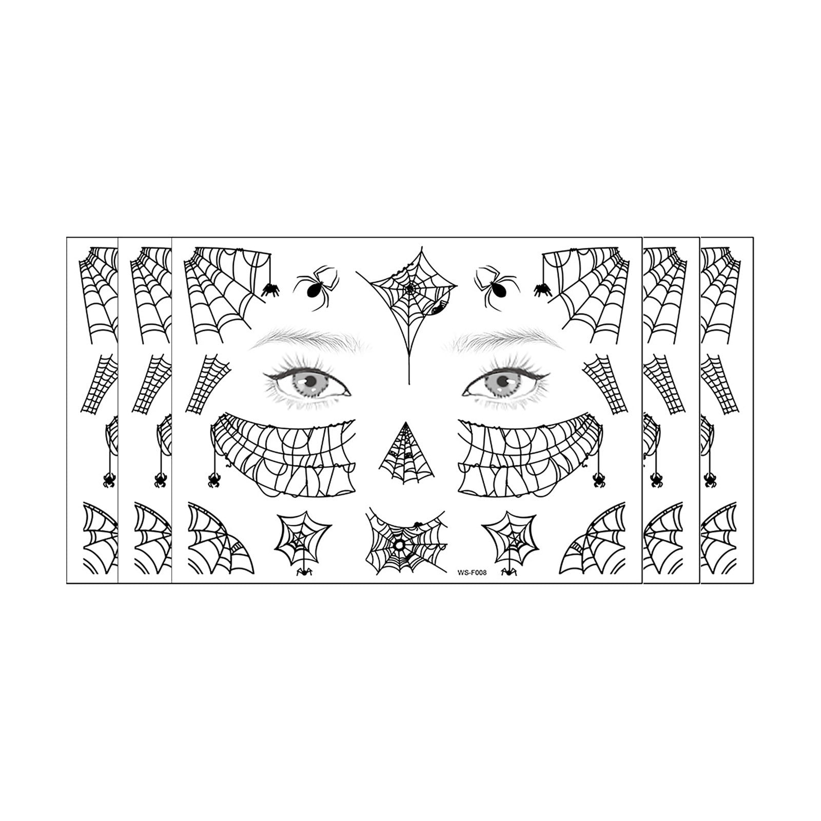 Beauty Clearance Under $15 Face Sticker Sticker Dark Wind Funny Makeup ...