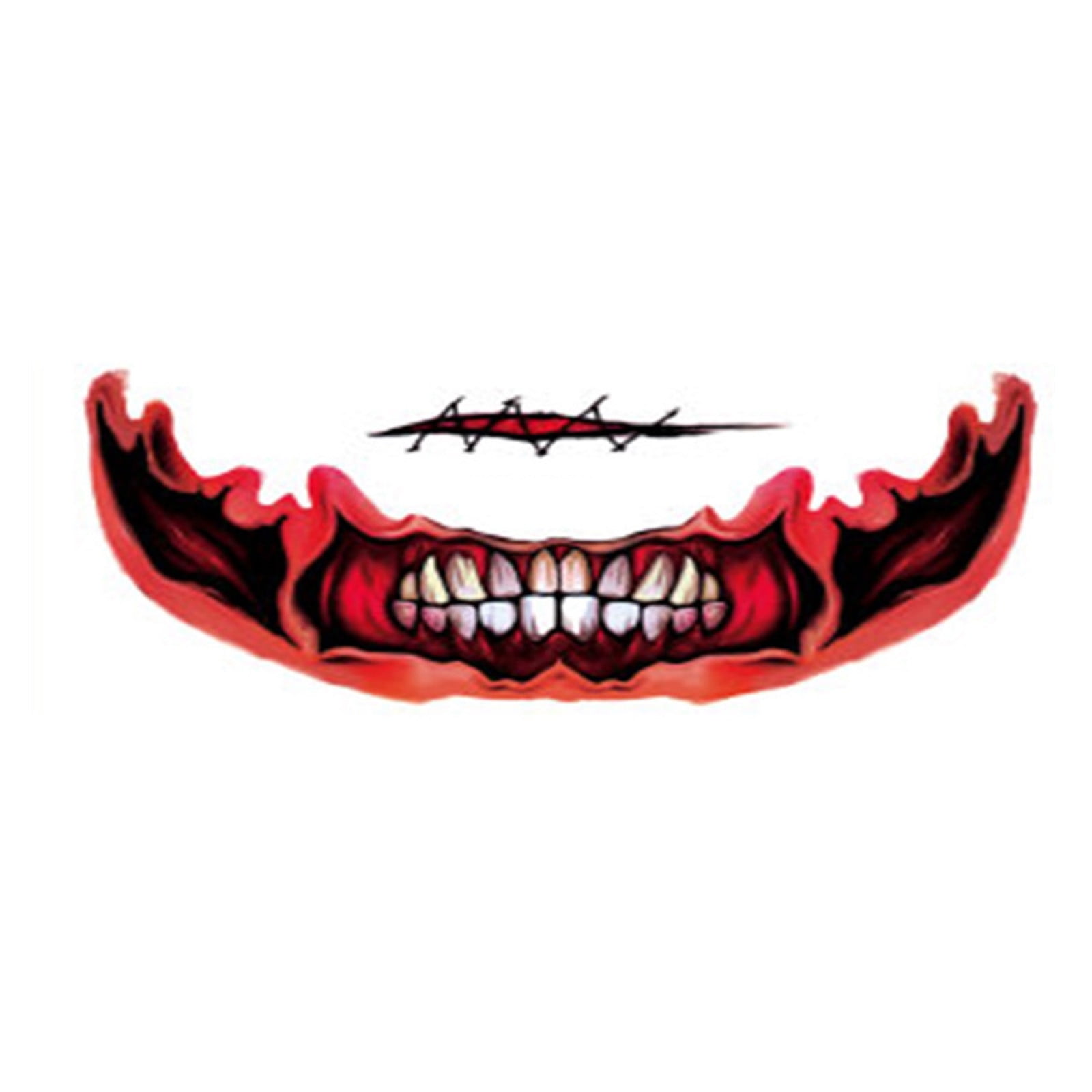Beauty Under $15 Halloween Mouth Stickers Horror Lip Diy Decoration ...