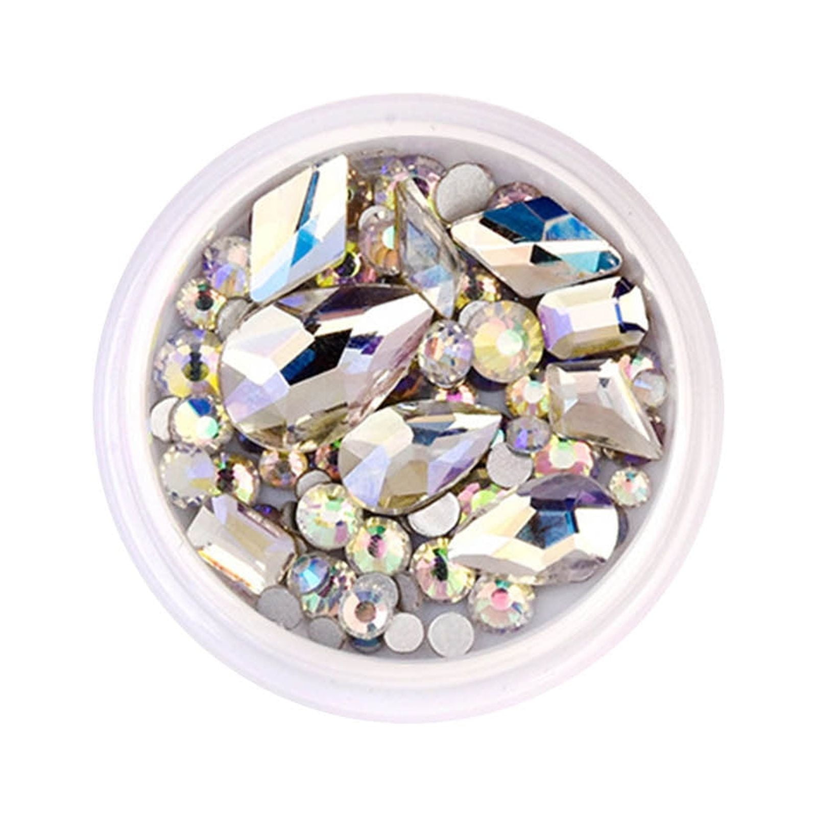 Beauty Clearance Under $15 Nail Jewelry Big Diamond Water Drop Flat ...