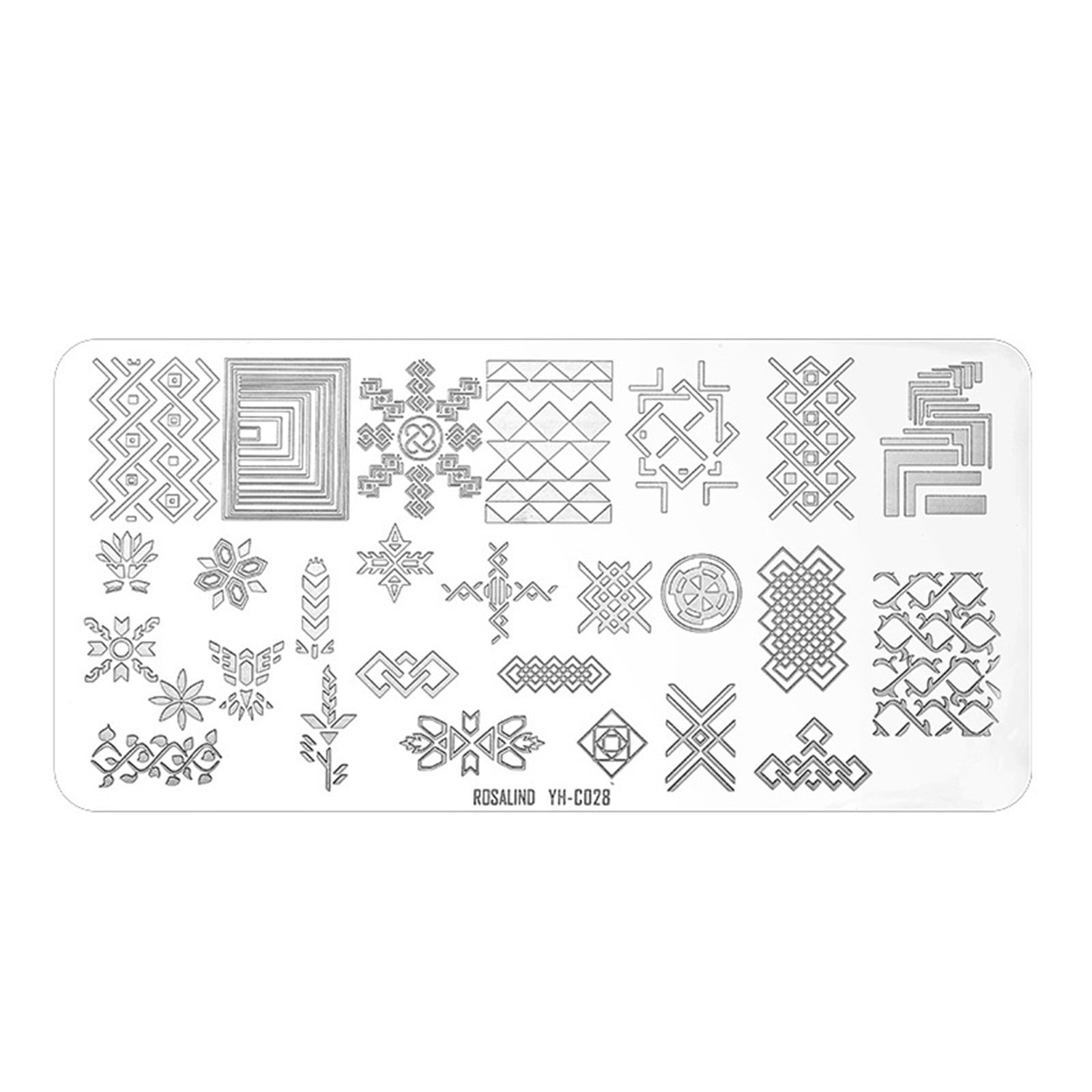 Beauty Under $15 Nail Stamping Plates Wacky Characters Pattern Nail Art ...