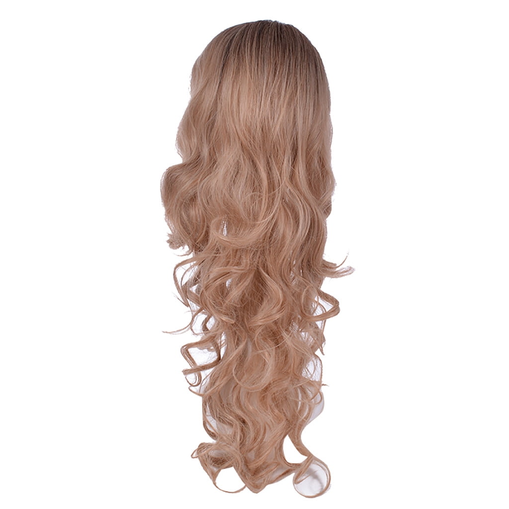 Beauty Under $15 Natural Colors Gradient Wig Long Curly Hair Synthetic ...