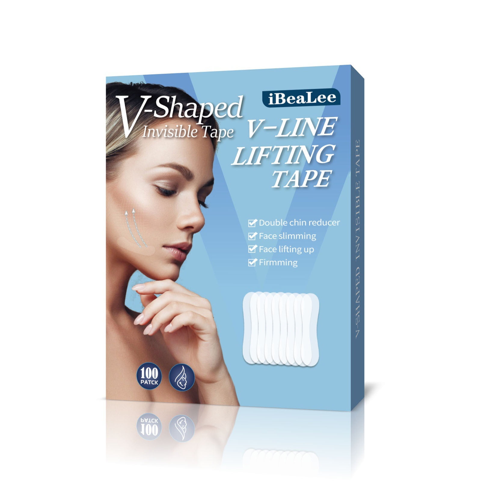 New Year Savings Under $15 V-Shaped Lift Invisible Sticker Lift Face Sticker To Dilute Fine ...