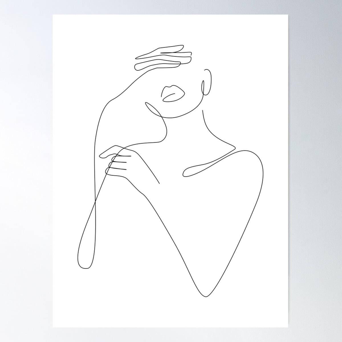 Beauty Contour Poster Wall Art, Modern Wall Decor For Living Room ...