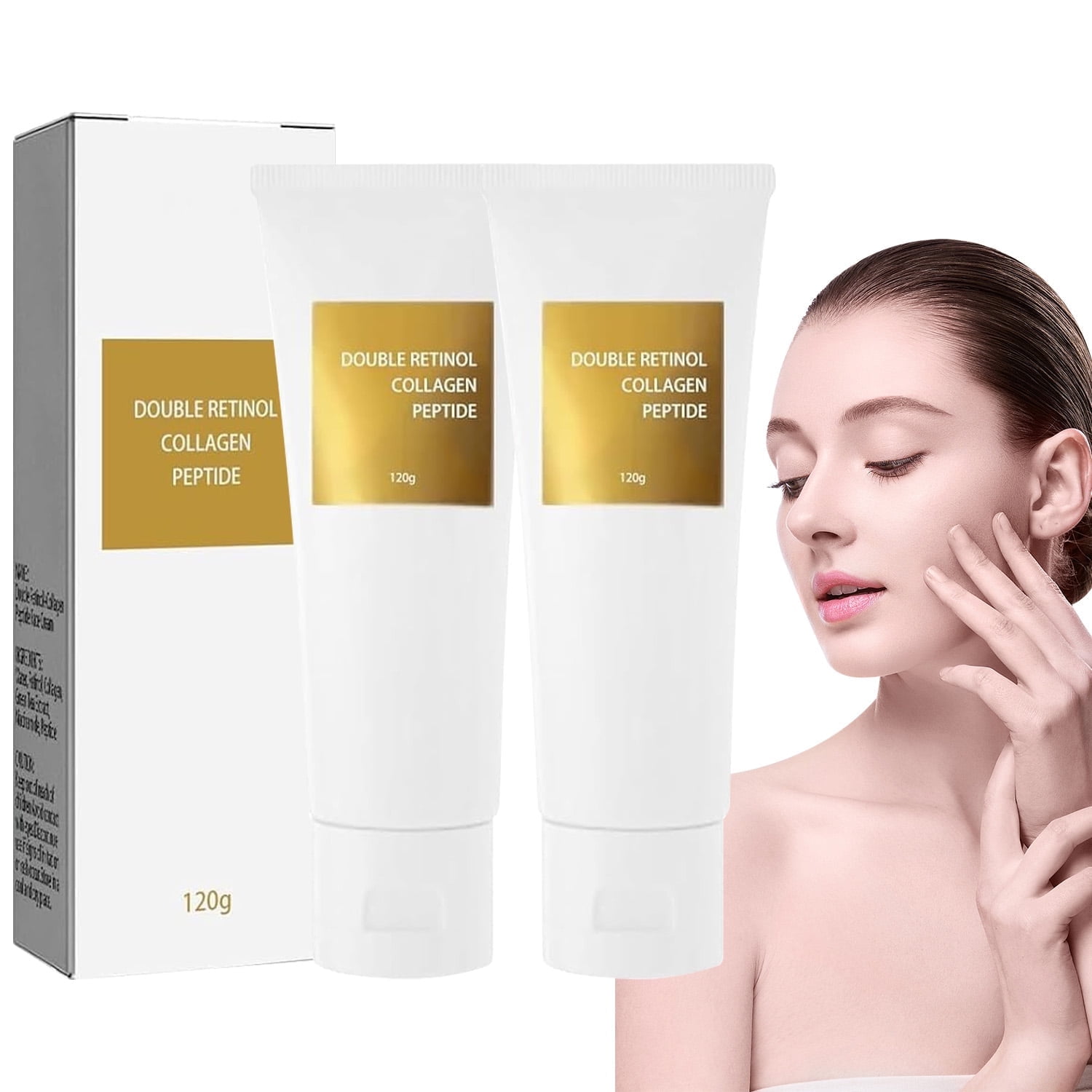 Beauty Double Retinol & Collagen Peptide Serum Treatment, Anti Aging ...