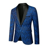 Red Color Paisley Floral Satin Shiny Fashion Blazer Paisley Jacket ...