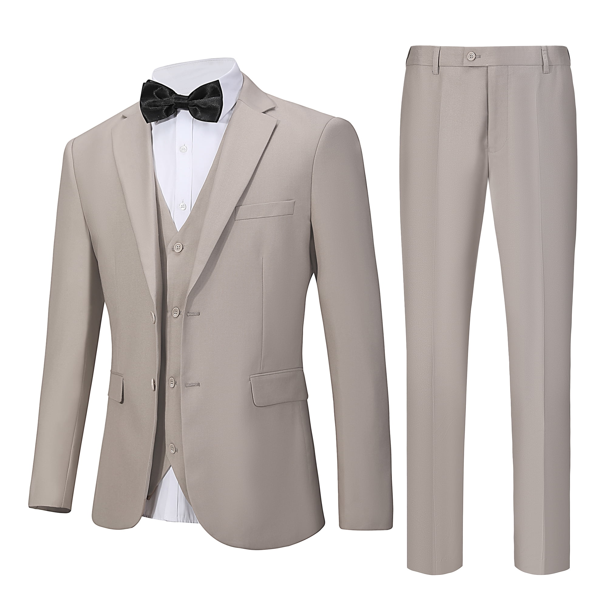 Beauty-Emily Men's British Style Double Breasted Slim Suit Business ...
