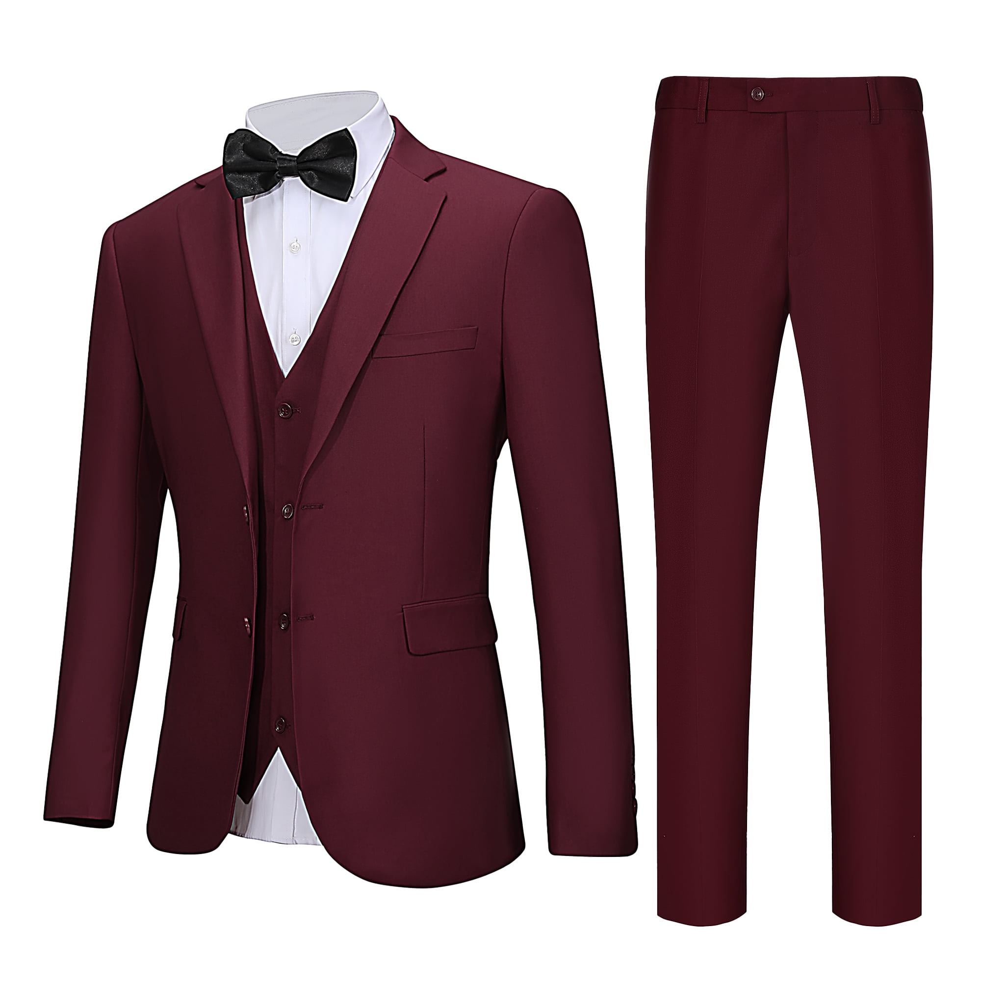 Beauty-Emily Men's British Style Double Breasted Slim Suit Business ...
