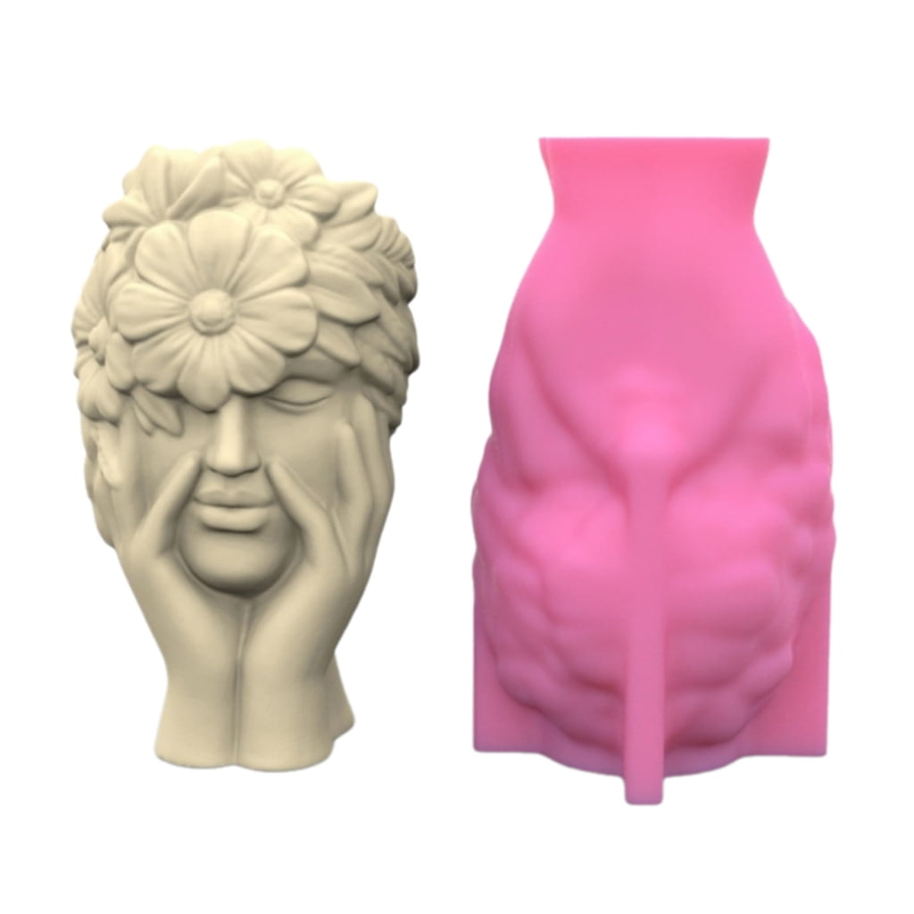 Beauty Flowerpot Silicone Molds Pen Holder Epoxy Resin Molds Unique ...