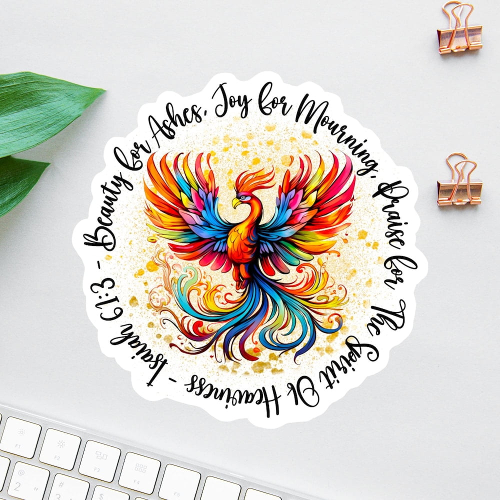 Beauty For Ashes Sticker, Bible Sticker, Bible Journal Stickers ...