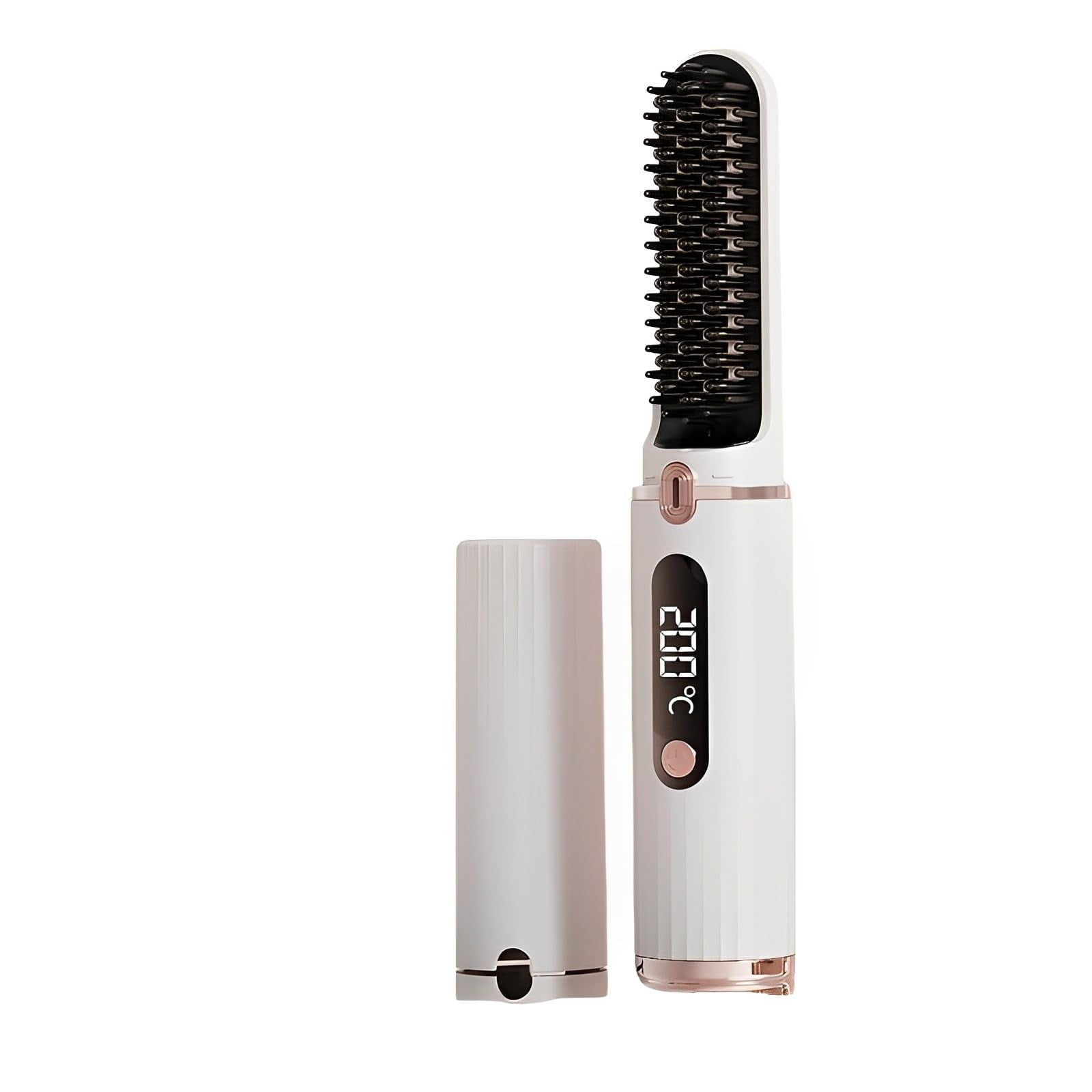 Beauty Instrument LCD Screen 40W Negative Ion 2 In 1 Hair Straightener ...