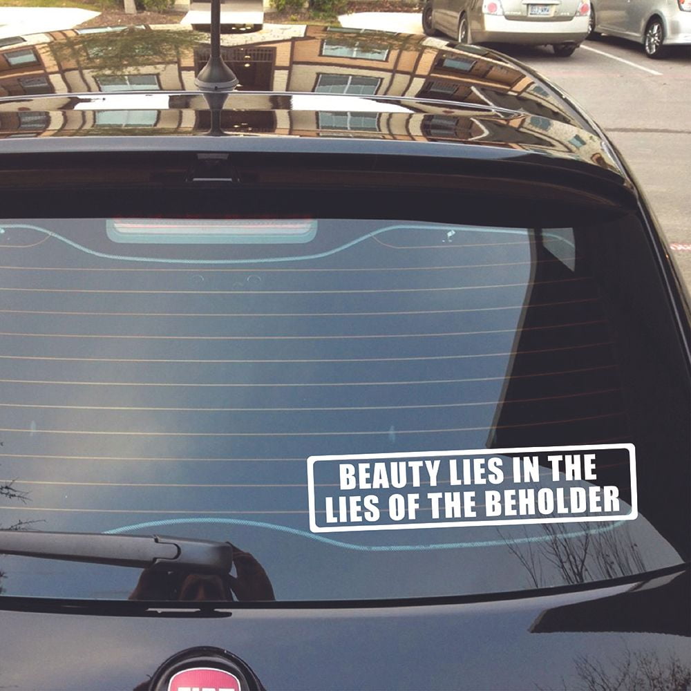Beauty Lies Funny Quote Quotes Sticker Art Decor Car Decals for Girls ...