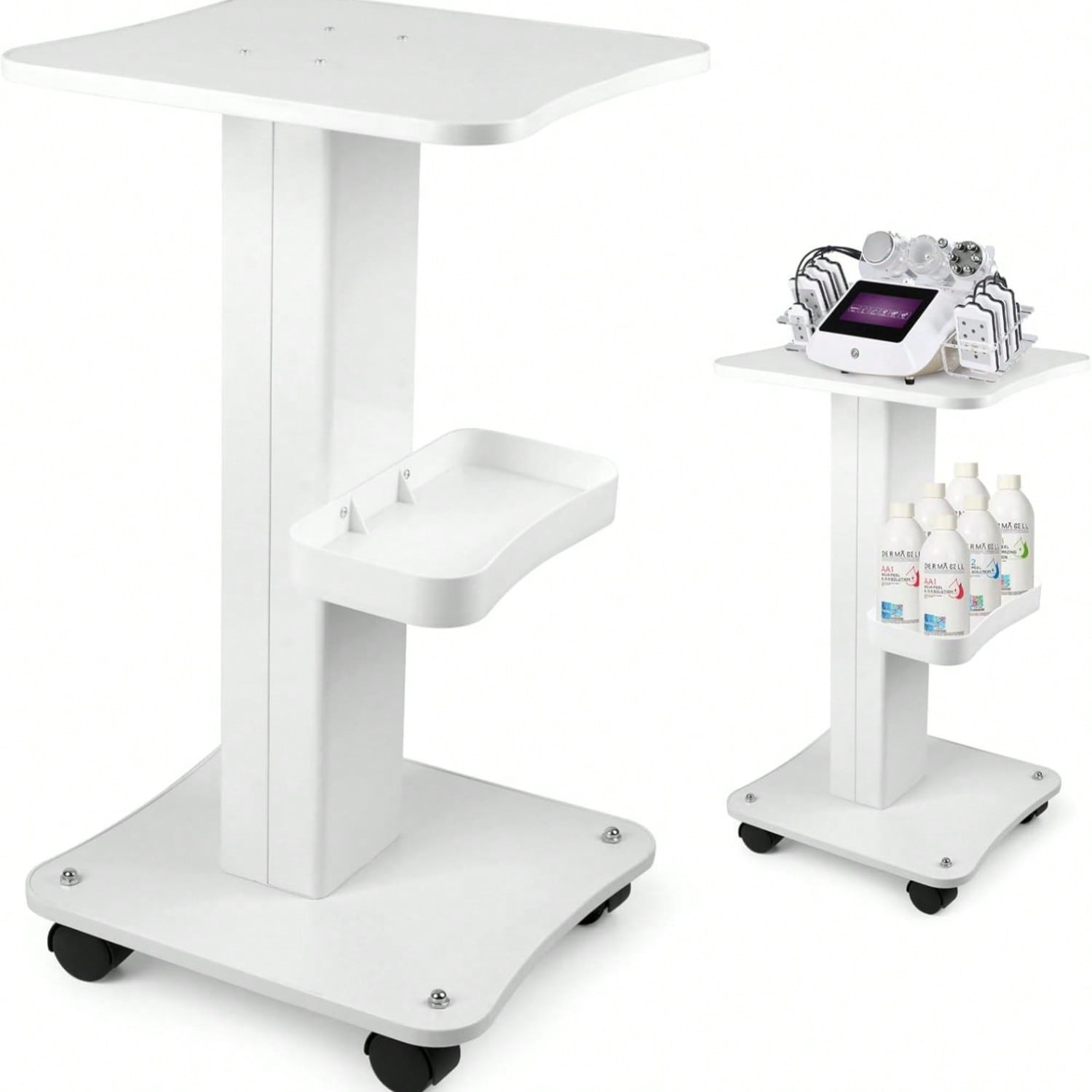 Beauty Machine Trolley Cart, 3 Tiers Esthetician Cart With Wheels ...