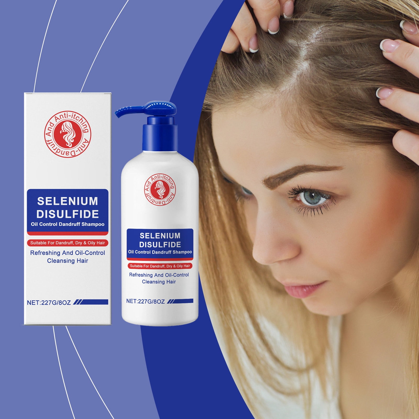 Beauty Make Up Selenium Disulfide Refreshing Dandruff Shampoo With ...