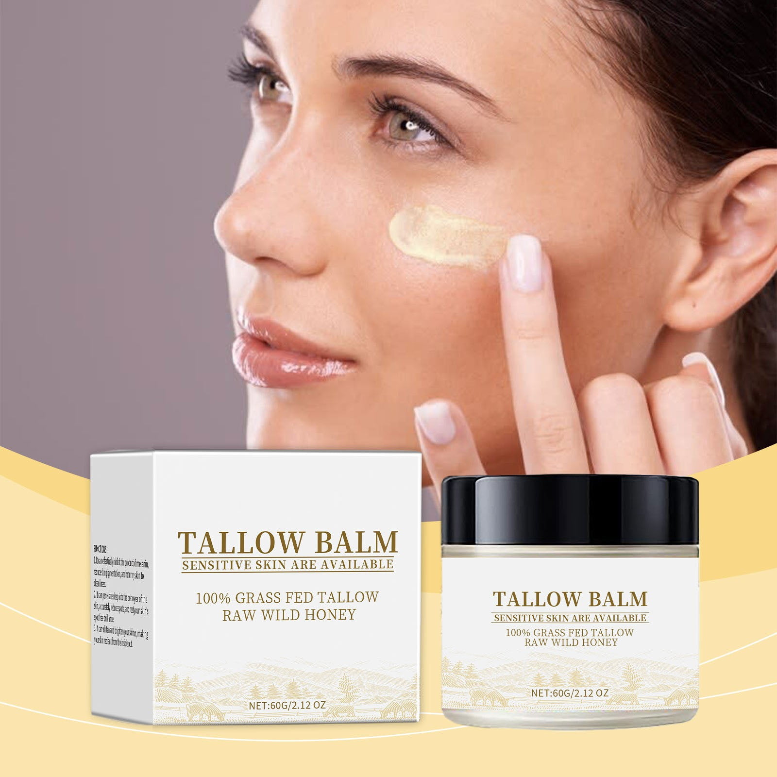 Beauty Makeup Cosmetics Beauty Tallow Face Moisturizer Handmade