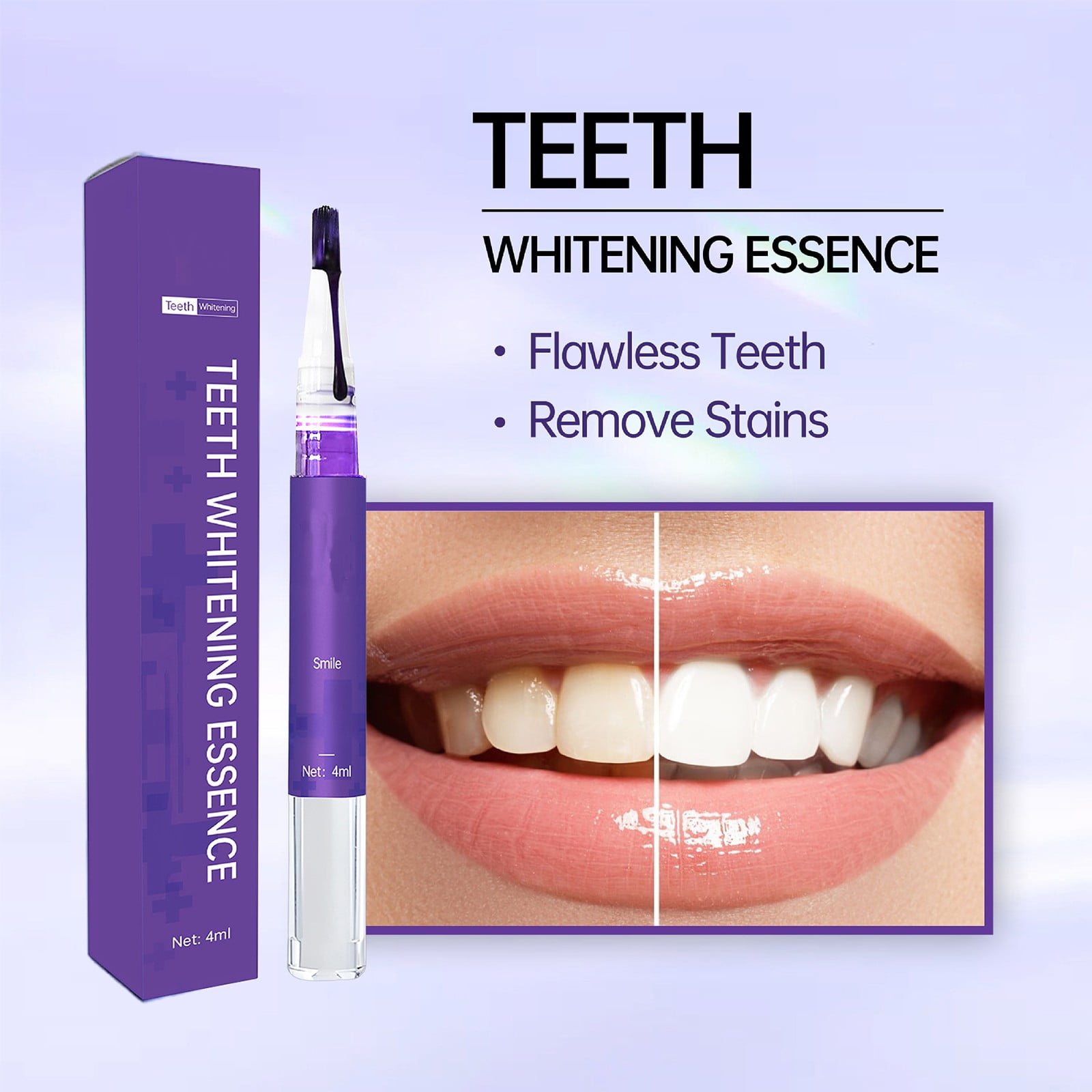 Beauty Makeup Make Up Tooth Cleaning Pen Purple Toothpaste Whitening ...
