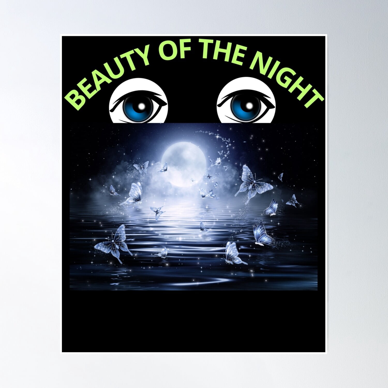 Beauty Of The Night Poster Wall Art, Modern Wall Decor, 24x36 UNFRAMED ...