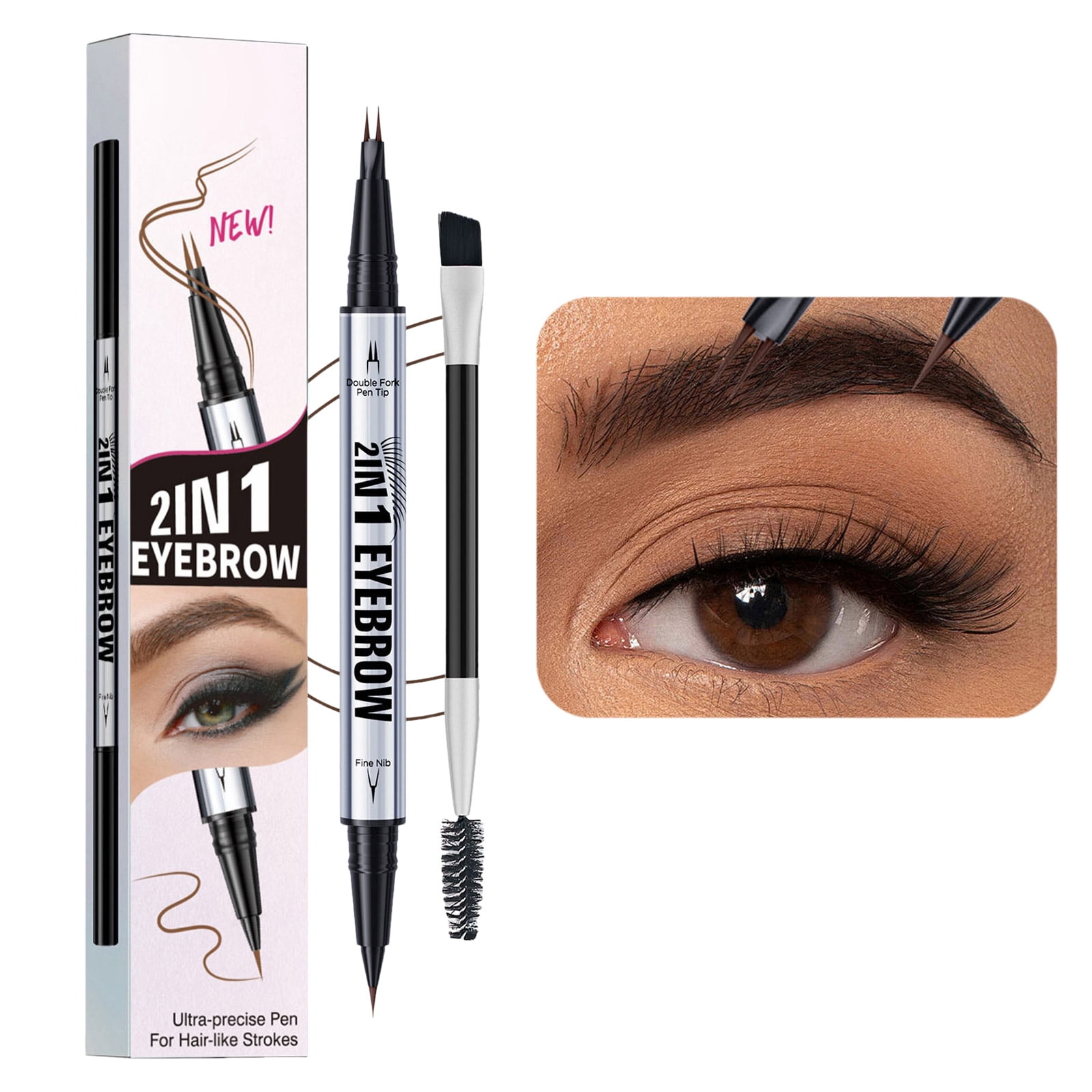 Beauty On Sale Eyebrow Pen 2 In 1 Double Long Lasting Microblading ...