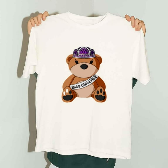 Beauty Pageant Teddy Bear Funny Queen Sash Crown Unisex T-Shirt up to ...