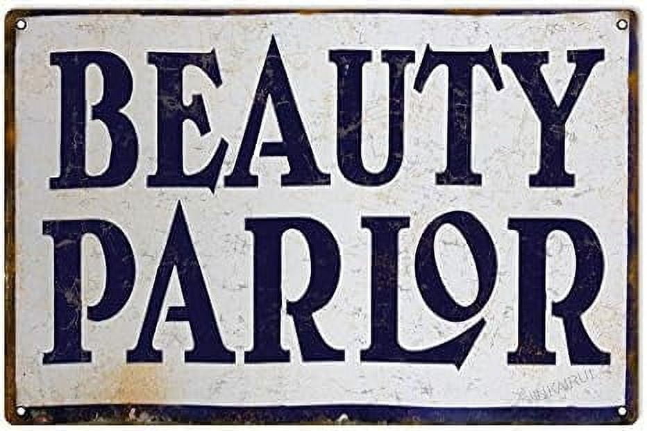 Beauty Parlor Nostalgic Sign Metal Sign Wall Decor 12"x16" - Walmart.com