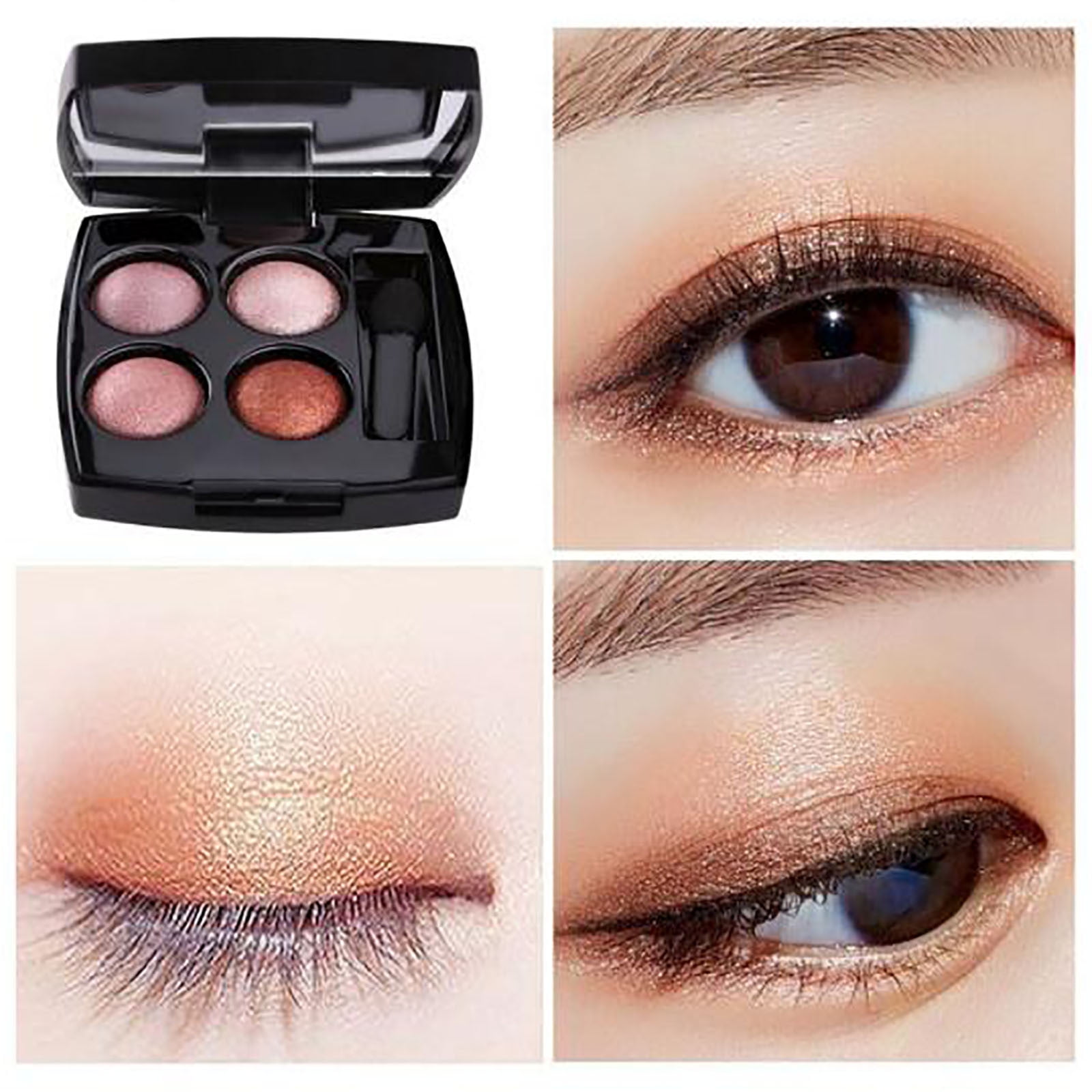 Beauty Pearl 4 Colors Eyeshadow Set Decoration Highlighter Powder Eye ...