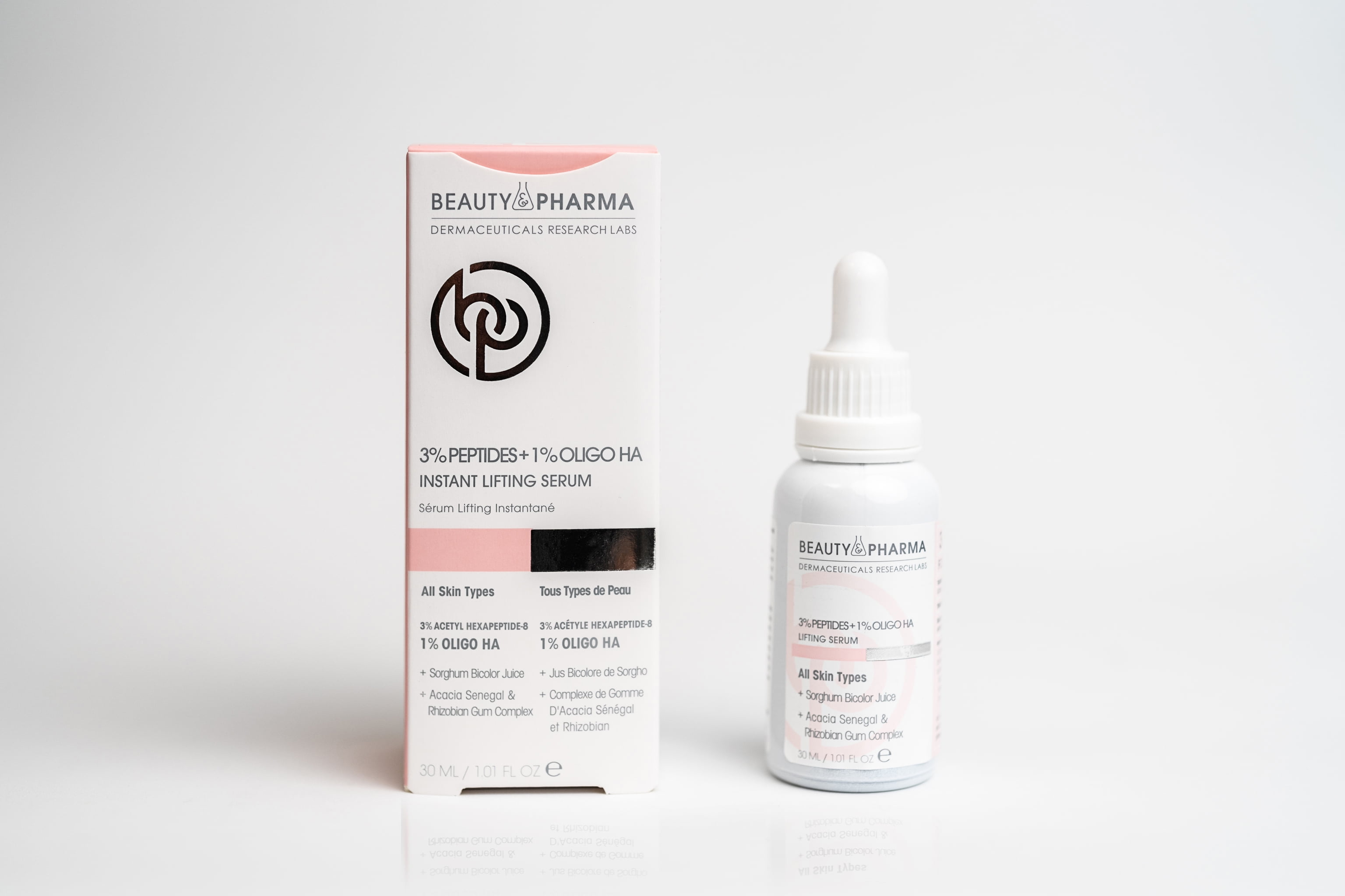 Beauty & Pharma Instant Lifting Serum: 3% Peptides + 1% Oligo HA | Lift ...