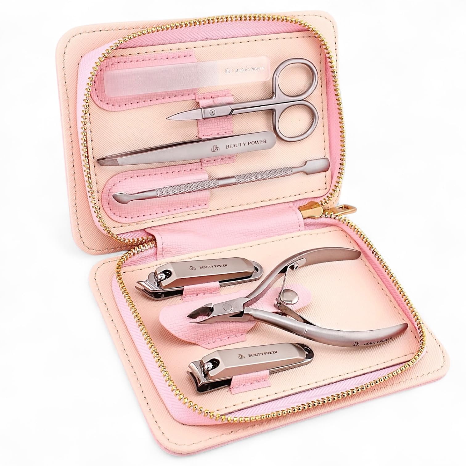 Beauty Power Manicure Pedicure Set 7-in-1 Stainless Steel, Ultra Sharp ...