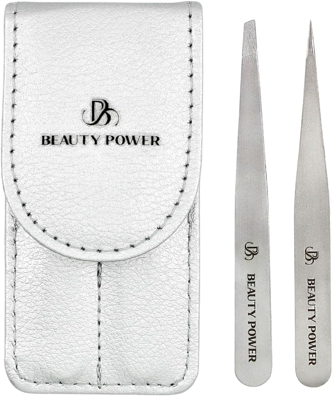 Beauty Power Professional Tweezers Set – Slant & Point, Ultra Precision ...